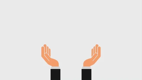hands receiving or protecting a bag of m... | Stock Video | Pond5