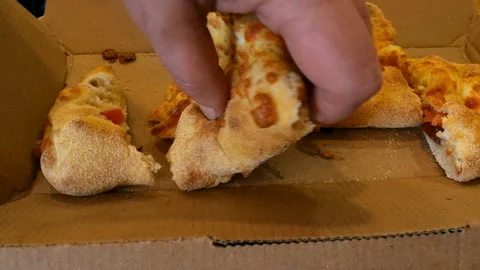 Hands of several people grab Pie. | Stock Video | Pond5