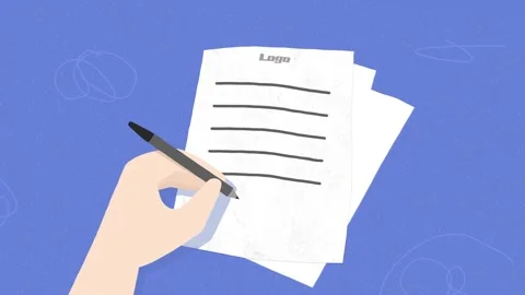 Hands Sign Document Explainer for After Effects ~ After Effects #274701759