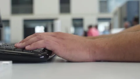 Slow Motion Typing Keyboard Stock Video Footage | Royalty Free Slow ...