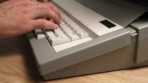Old Computers Typing Stock Footage ~ Royalty Free Stock Videos | Pond5