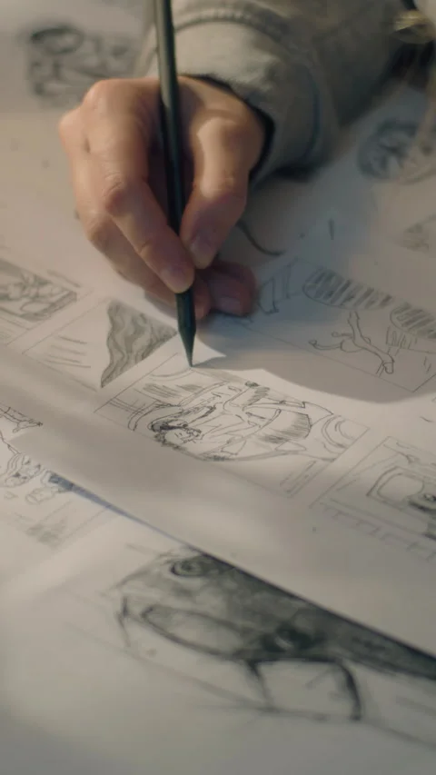 Storyboard Sketch Stock Footage ~ Royalty Free Stock Videos | Pond5