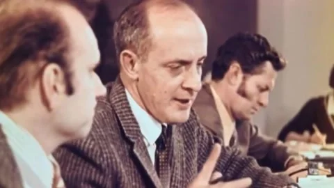 Handshake in Space Soyuz - Apollo, 1975 ... | Stock Video | Pond5