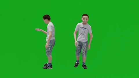 handsome boy green screen talking on a ... | Stock Video | Pond5