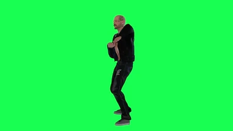 A handsome man in a green screen with a ... | Stock Video | Pond5