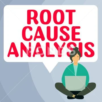 Handwriting text Root Cause Analysis. Concept meaning Method of Problem ...