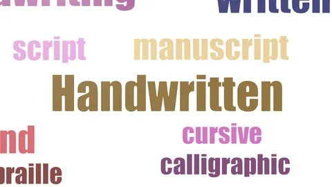 Handwritten Word Cloud Animated On White... | Stock Video | Pond5