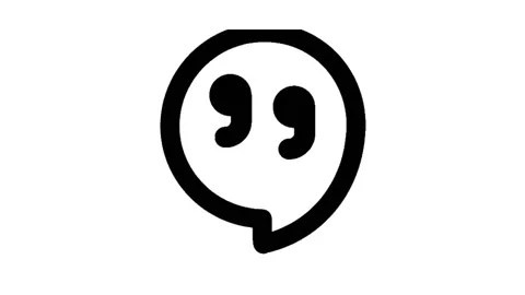 hang outs black icon background animated... | Stock Video | Pond5