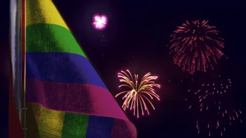 Gay Pride Flag Sparkling Stock Footage ~ Royalty Free Stock Videos | Pond5