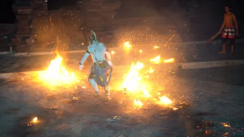 Hanuman Kicking Fire Scene Traditional B... | Stock Video | Pond5