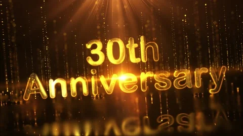 Happy 30th anniversary, date celebration... | Stock Video | Pond5