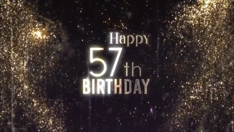 Happy 57th birthday, happy birthday, con... | Stock Video | Pond5