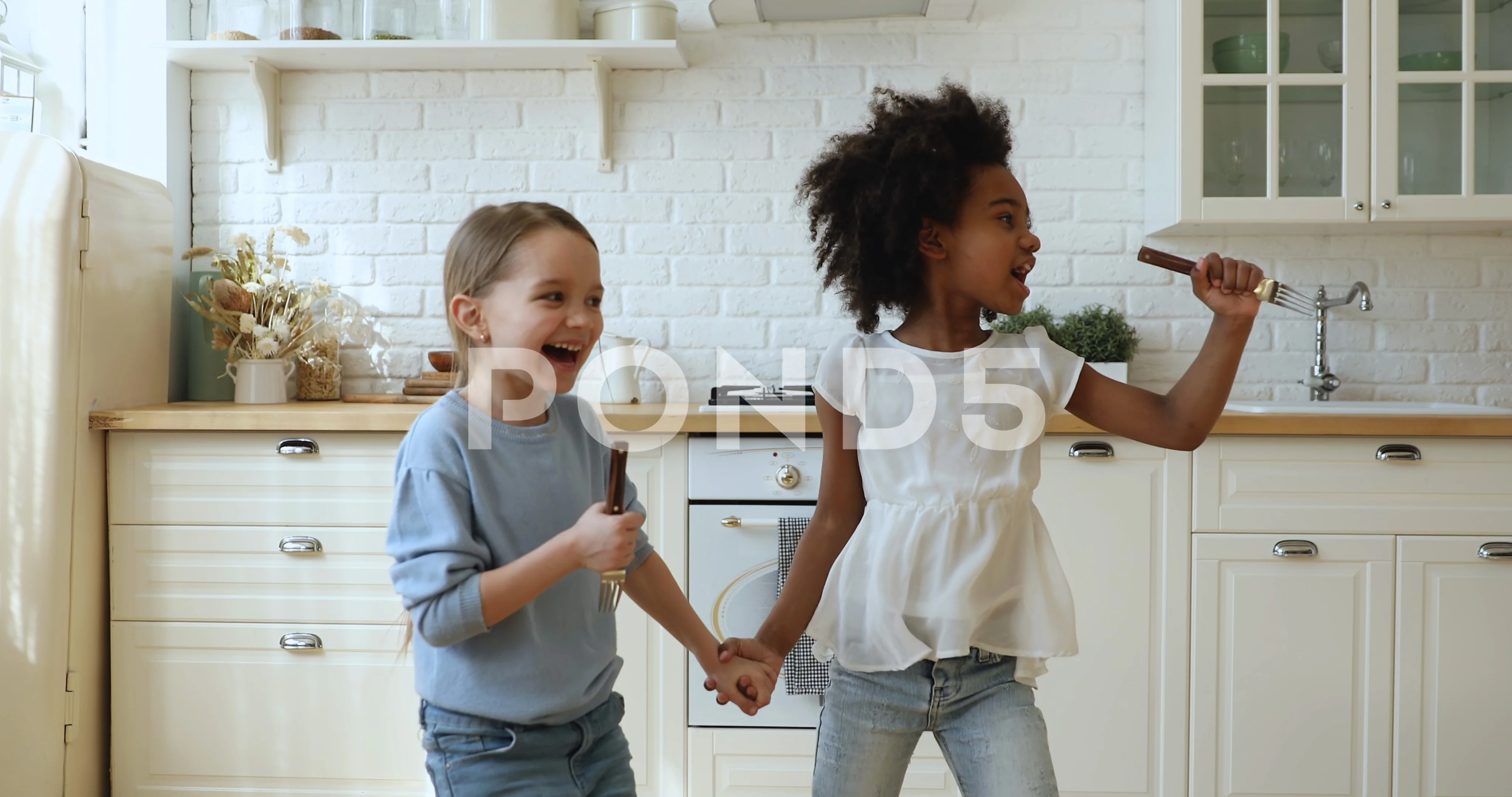 Happy African Kid Dancing