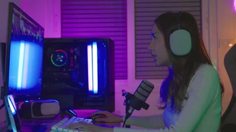 Gaming Streamer Stock Video Footage | Royalty Free Gaming Streamer ...