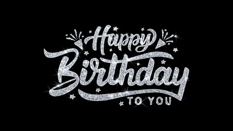 Happy Birthday Blinking Text Wishes Part... | Stock Video | Pond5