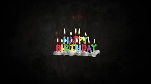 happy birthday celebration or birthday b... | Stock Video | Pond5