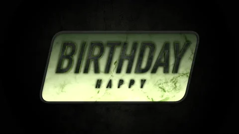 Happy Birthday om marble texture | Stock Video | Pond5
