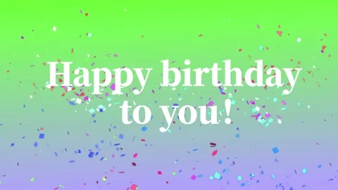 Happy Birthday text animation motion gra... | Stock Video | Pond5