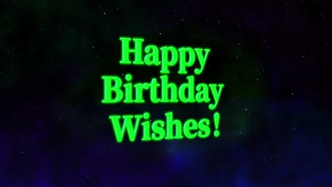 Happy Birthday text animation motion gra... | Stock Video | Pond5