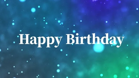 Happy Birthday text animation motion gra... | Stock Video | Pond5