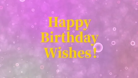 Happy Birthday text animation motion gra... | Stock Video | Pond5