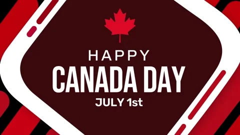 Happy Canada Day Animation background 4K... | Stock Video | Pond5
