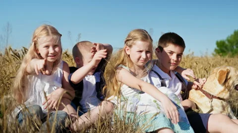 happy childhood, portrait of healthy kid... | Stock Video | Pond5