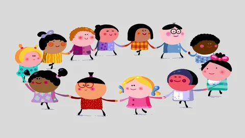 Happy children dancing – loop with alp... | Stock Video | Pond5