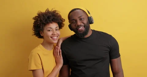 Happy dark skinned Afro American woman a... | Stock Video | Pond5