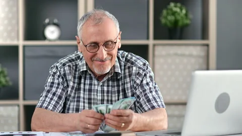 Man Counting Money Stock Video Footage | Royalty Free Man Counting ...