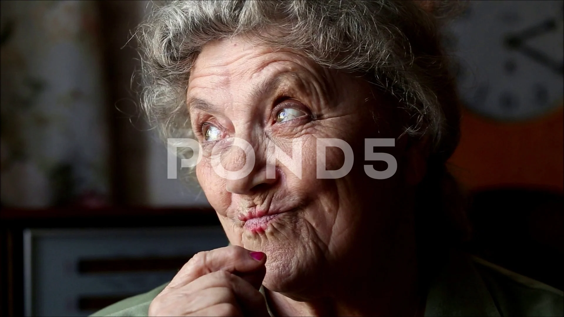 Elderly Female Happy Faces