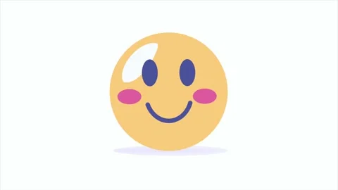 happy emoji smiling comic animation | Stock Video | Pond5