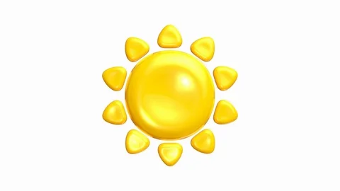 Happy Emoji Symbol of Sun With Luma Matt... | Stock Video | Pond5