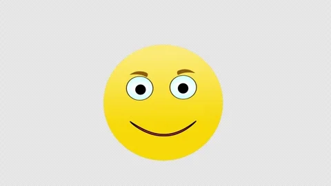 happy Emoticon emoji icon loop motion gr... | Stock Video | Pond5