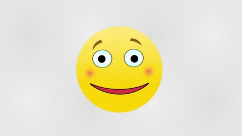 happy Emoticon emoji icon loop motion gr... | Stock Video | Pond5