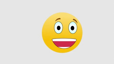 happy Emoticon emoji icon loop motion gr... | Stock Video | Pond5
