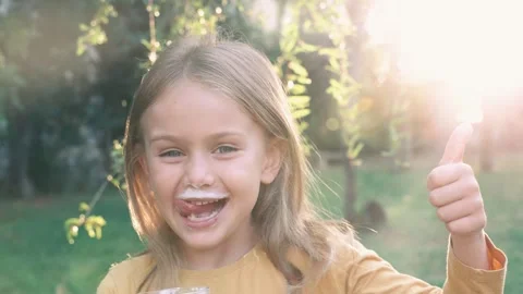 Happy emotional smiling adorable child g... | Stock Video | Pond5