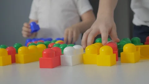 happy a family boy and girl collect cons... | Stock Video | Pond5