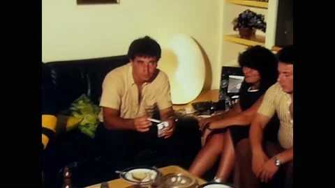 happy family moments at home in the 80s | Stock Video | Pond5