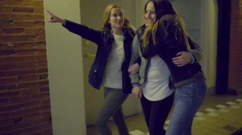 Girls Arm In Arm Walking Stock Videos – Royalty-Free HD & 4K Videos