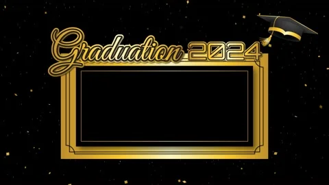 Happy Graduation 2024 text effect green ... | Stock Video | Pond5