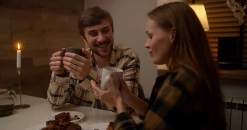 Happy guy with mustache and stubble comm... | Stock Video | Pond5