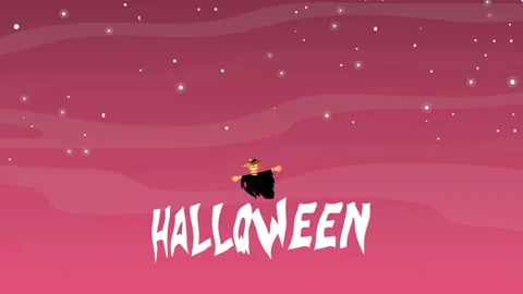 happy halloween animation with pumpkin s... | Stock Video | Pond5