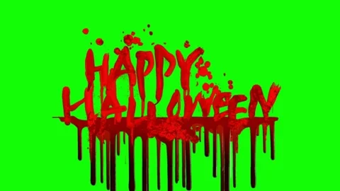 happy halloween green screen animations | Stock Video | Pond5