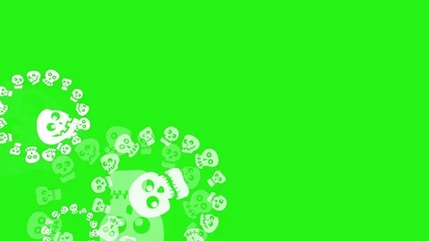 Skull Green Screen Stock Footage ~ Royalty Free Stock Videos | Pond5