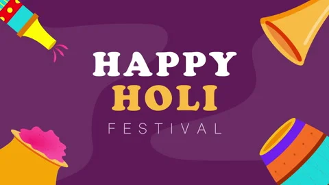 Animation Happy Holi Stock Footage ~ Royalty Free Stock Videos | Pond5