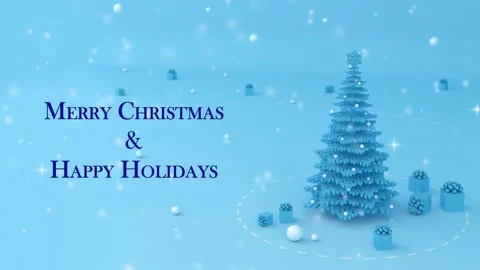 Happy Holidays TV Studio Set 17-Virtual ... | Stock Video | Pond5