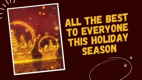 Happy Holidays TV Studio set 38- Virtual... | Stock Video | Pond5