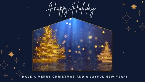 Happy Holidays TV Studio set 44- Virtual... | Stock Video | Pond5