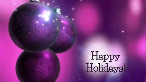 Happy Holidays TV Studio Set 47 - Virtua... | Stock Video | Pond5